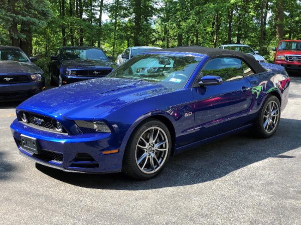 2014 Blue Ford Mustang GT Convertible