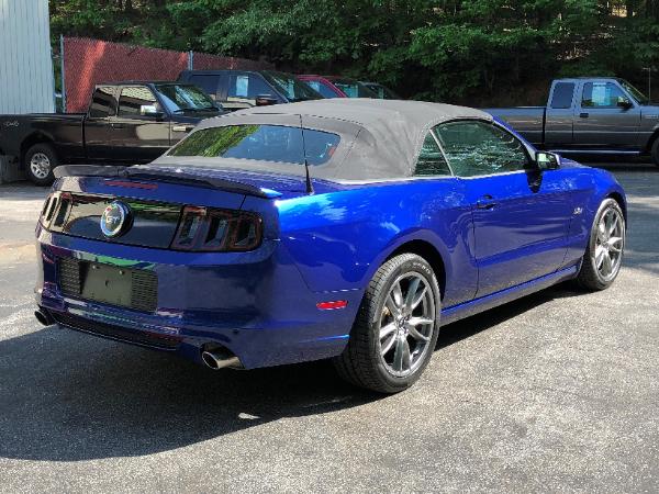 2014 Blue Ford Mustang GT Convertible